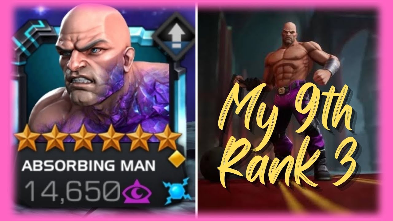 Mcoc - unawakened Absorbing Man Rank up| 6 ⭐ Rank 3 Gameplay | best ...