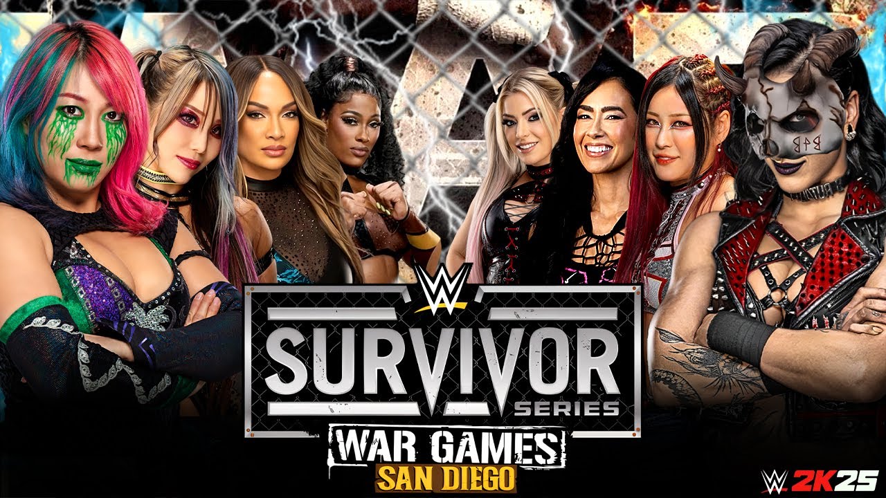 WWE SURVIVOR War Game Team Asuka vs Team Rhea Ripley | Full Match 18 ...