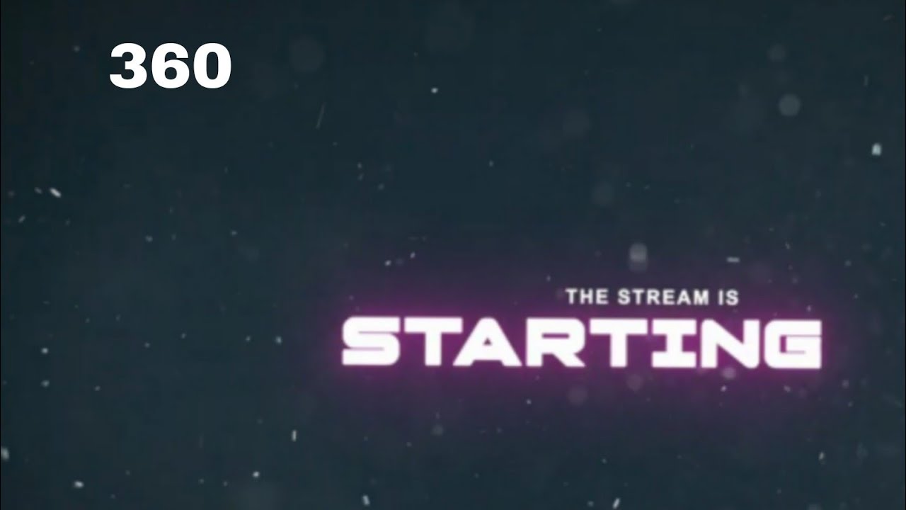 Watch my live stream intro in 360 - YouTube