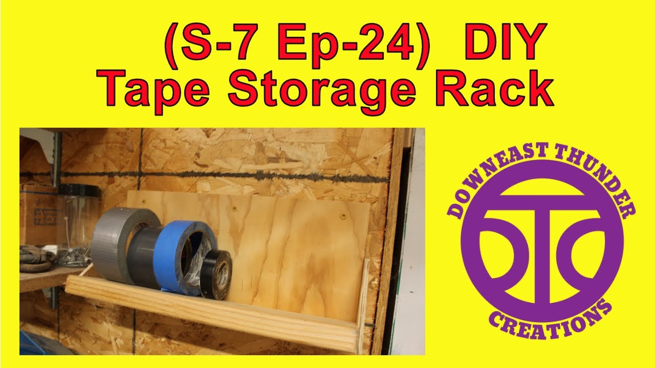 (S-7 Ep-24) DIY Tape Storage Rack #DIY #Tapestorage #Taperack # ...