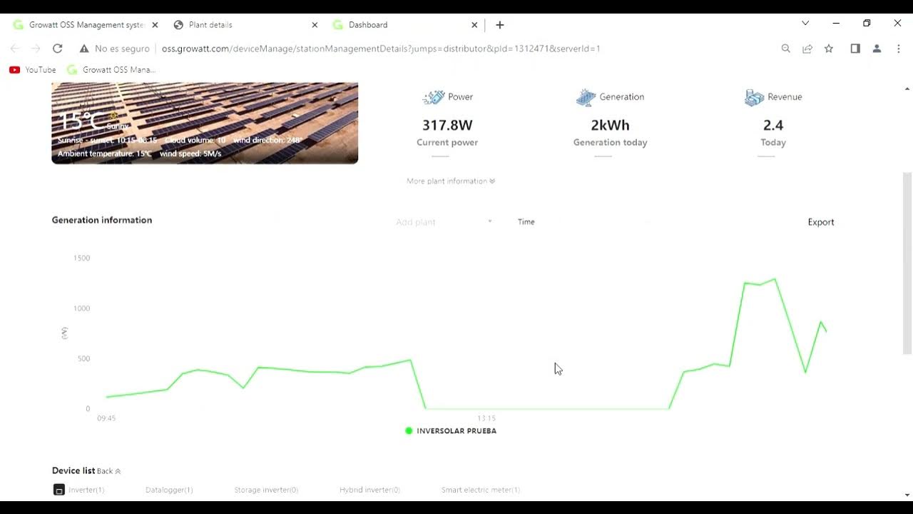 PARÁMETRO 180 | OSS GROWATT MANAGEMENT - YouTube