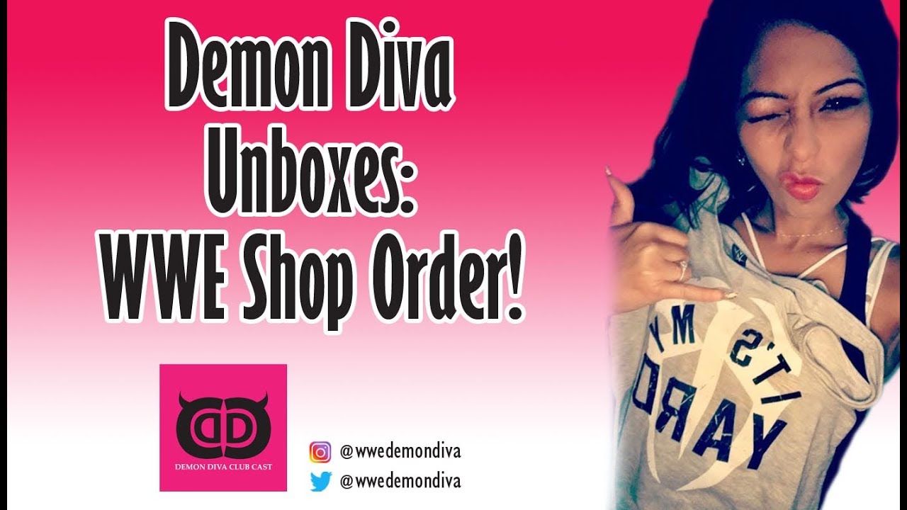 Demon Diva Unboxes WWE Shop - YouTube