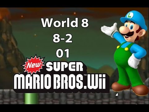 Super Mario Bros Wii World 8-2 - YouTube