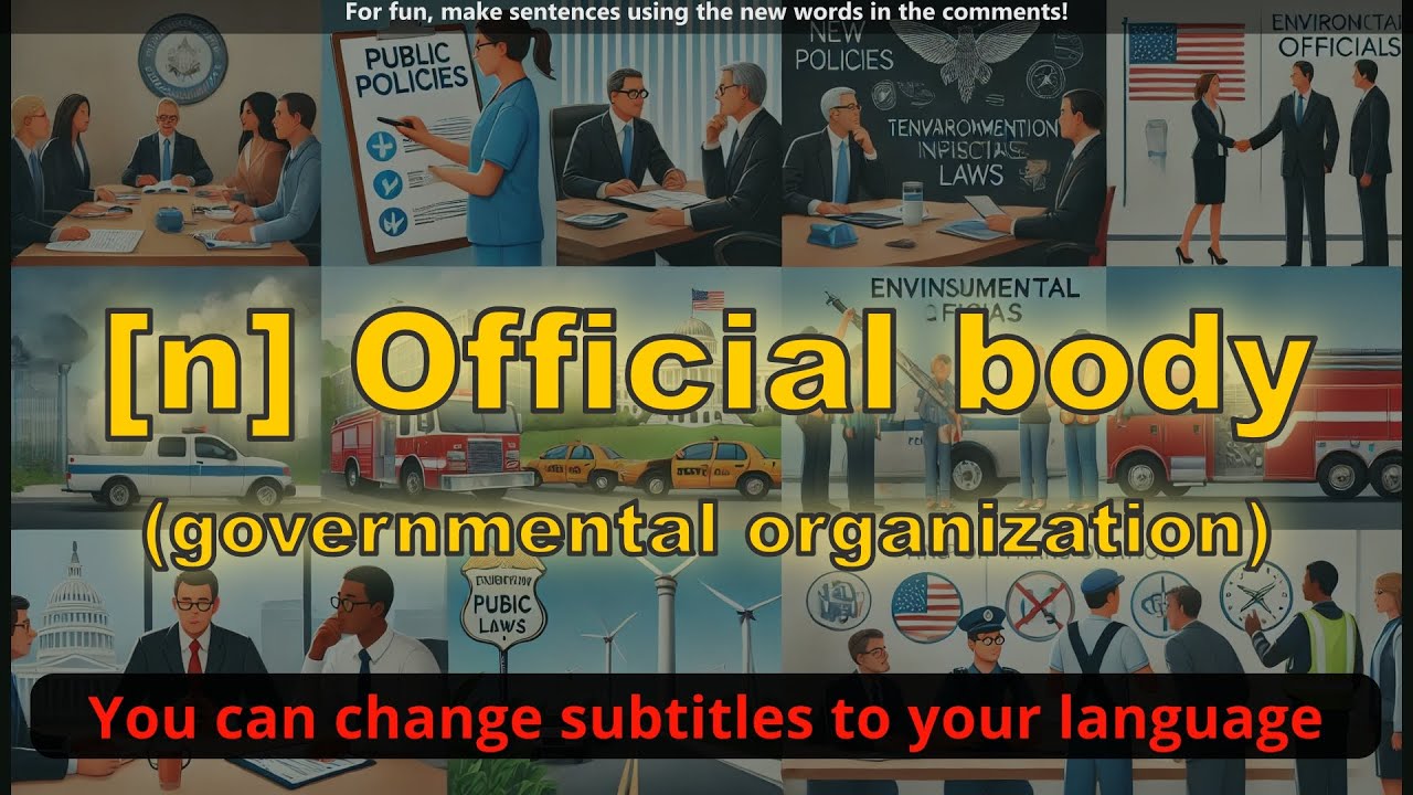 [n] Official body meaning (governmental organization) with 5 examples ...