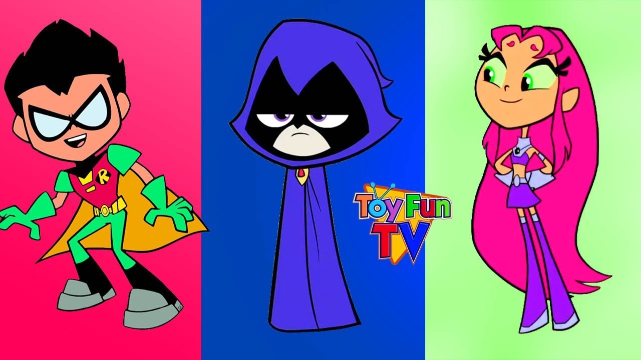 Teen Titans Go! Color Swap Transforms Raven Starfire ToyfunTV - YouTube