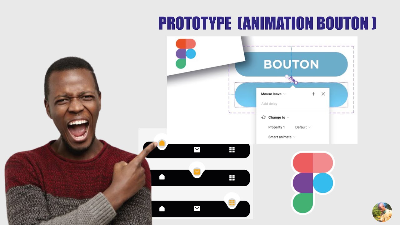 PROTOTYPE (ANIMATION BOUTON )DANS FIGMA - YouTube
