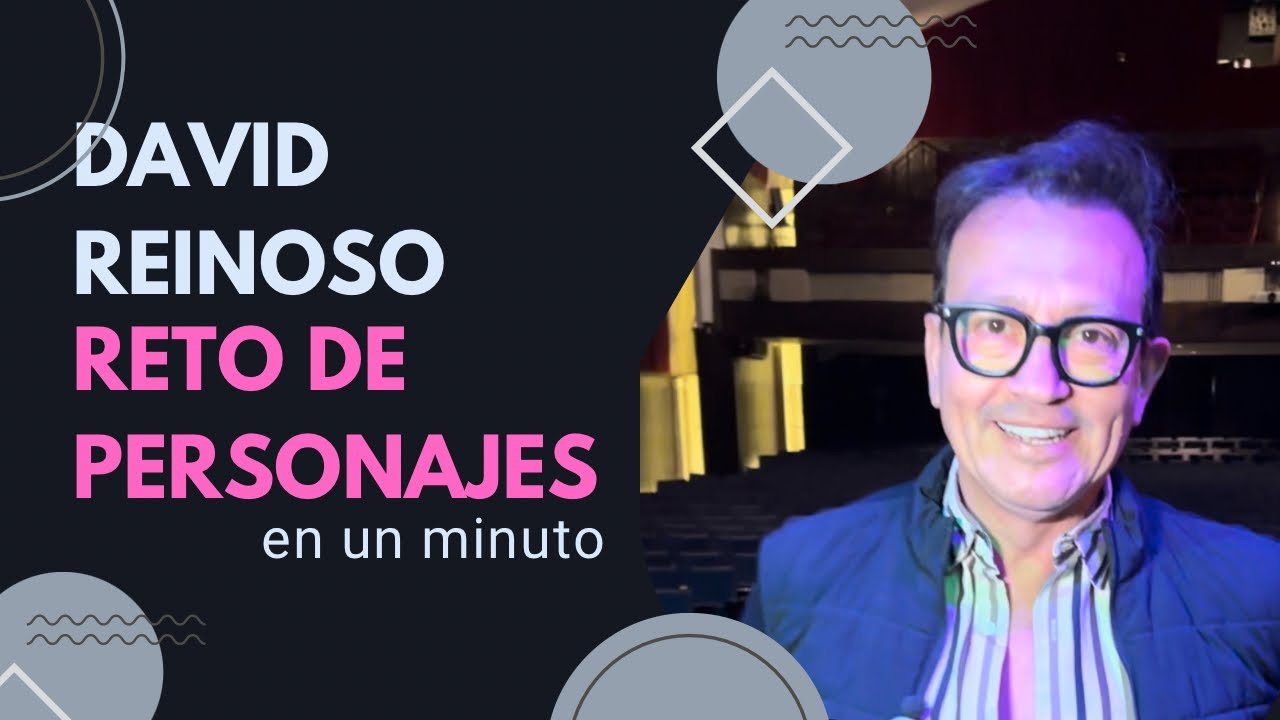 David Reinoso- Reto de personajes en un minuto - YouTube