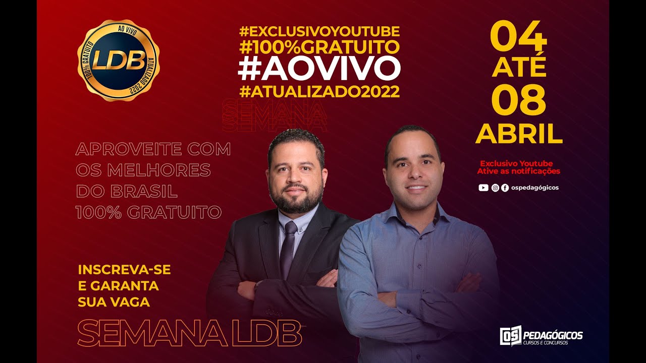 Semana LDB 100% gratuita e ao vivo - YouTube