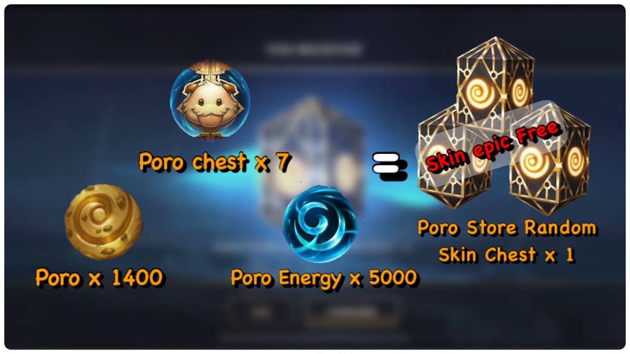 Wild Rift - How to get 5k energy Poro Store Random Skin Chest. - YouTube