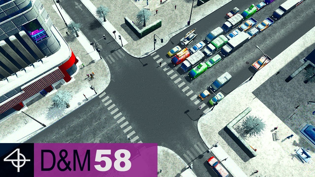Traffic Management in Busy Intersections | Unmodded Cities: Skylines ...