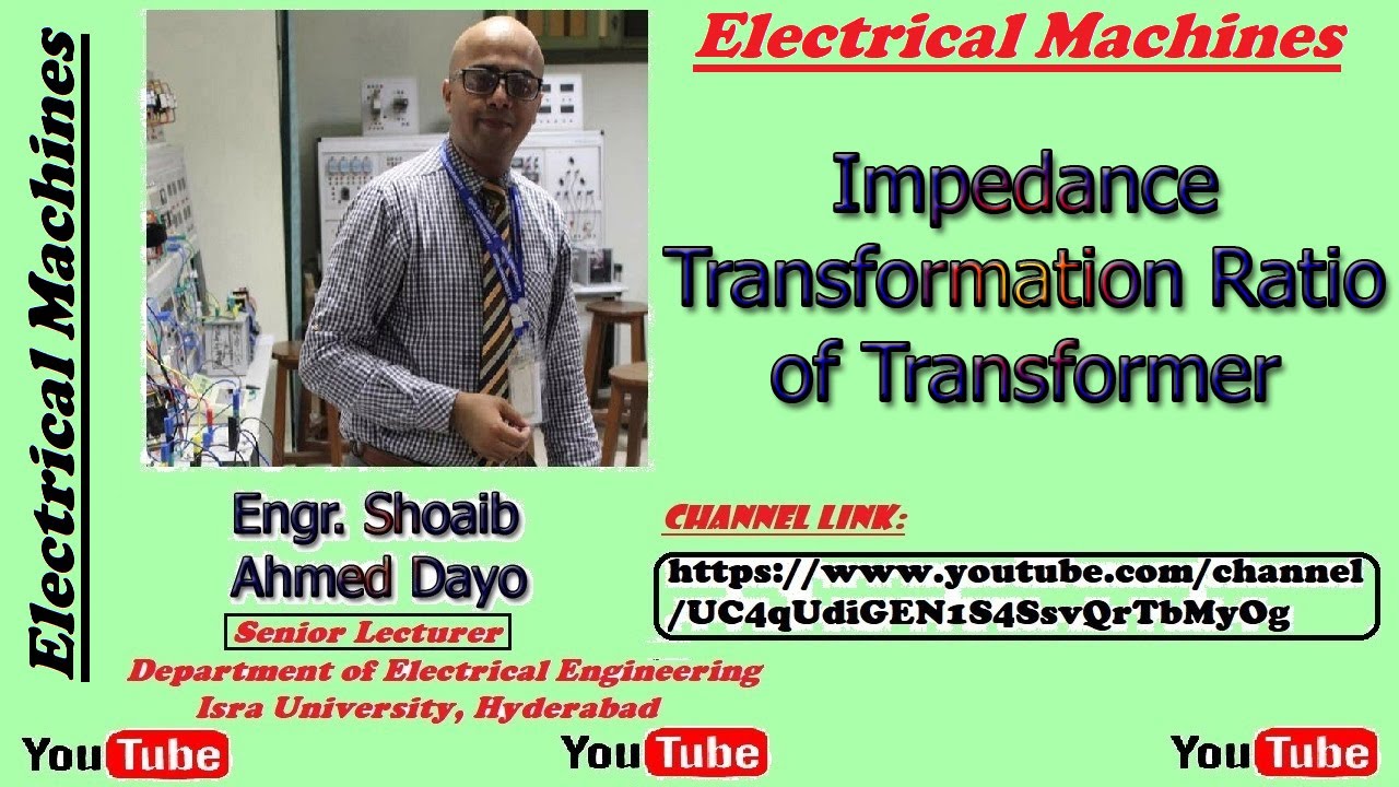 Impedance Transformation Ratio of Transformer | Single-Phase ...