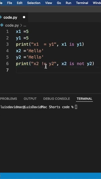 Comparaciones usando print en Python #programacion #programming #python #coding - YouTube