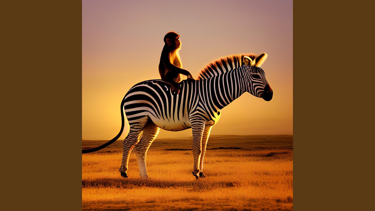 monkey riding a zebra - YouTube Music