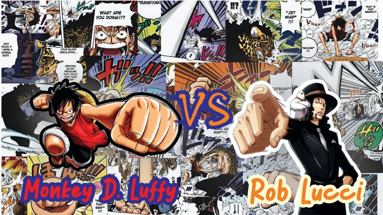 Luffy Vs Rob Lucci - Full Fight - Manga One Piece - YouTube