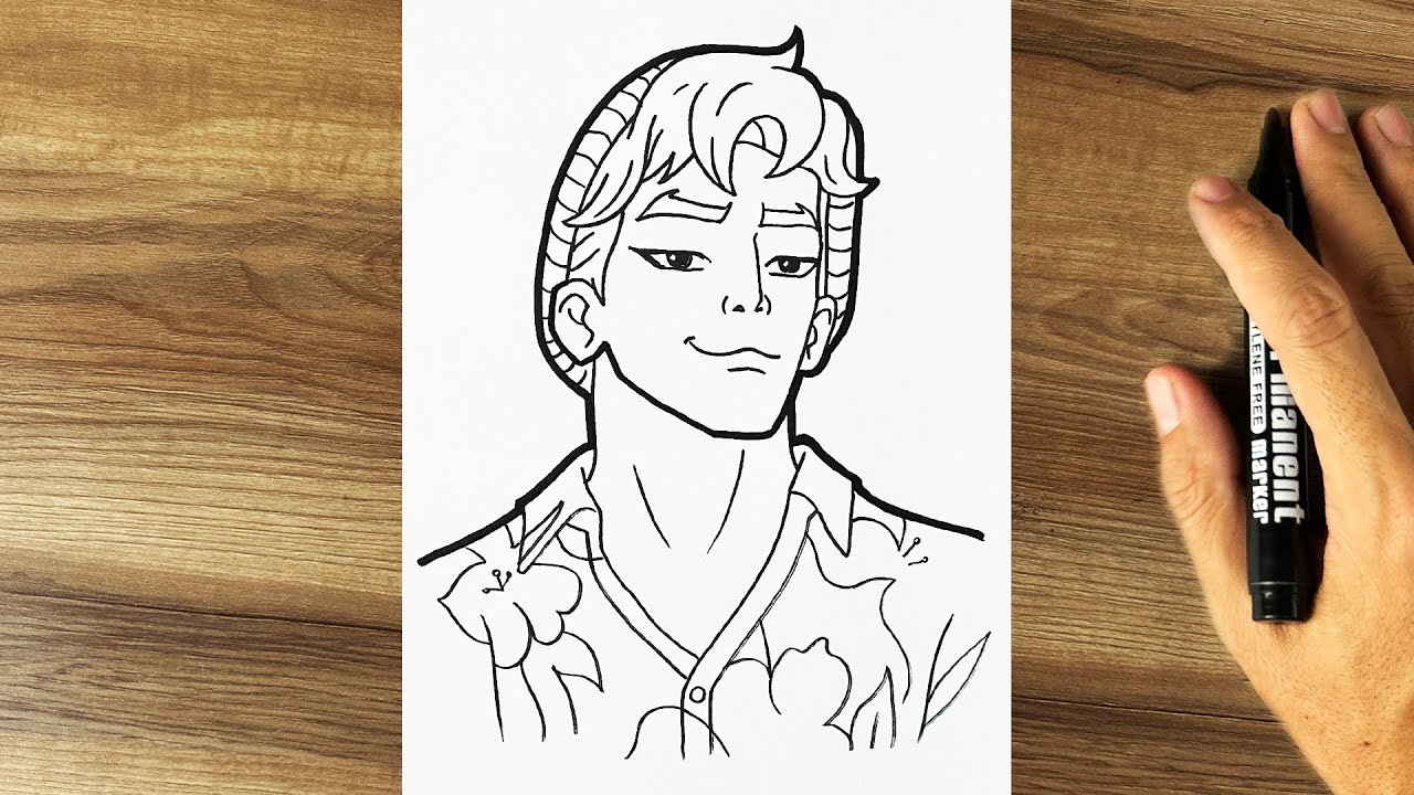 How to draw Abby Saja || KPop Demon Hunters - Saja Boys drawing easy ...