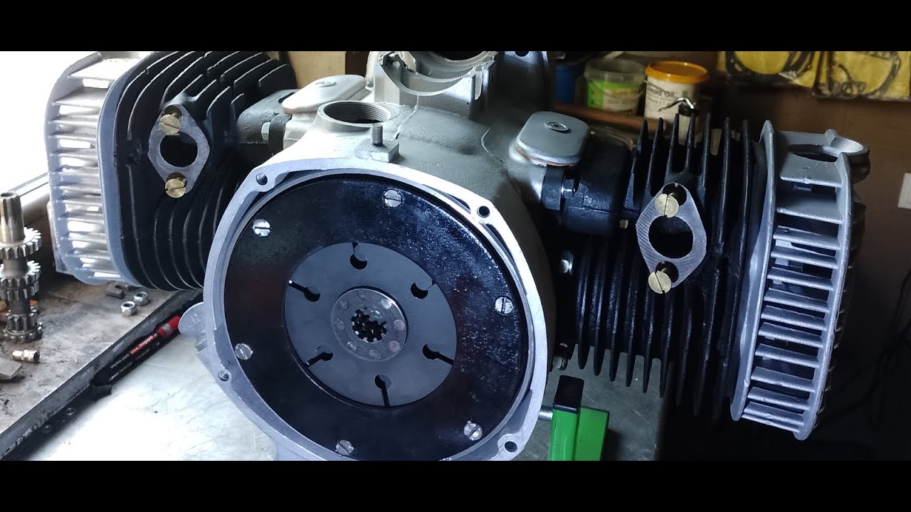 Assembling the engine motorcycle k750 part 3. cylinders - YouTube