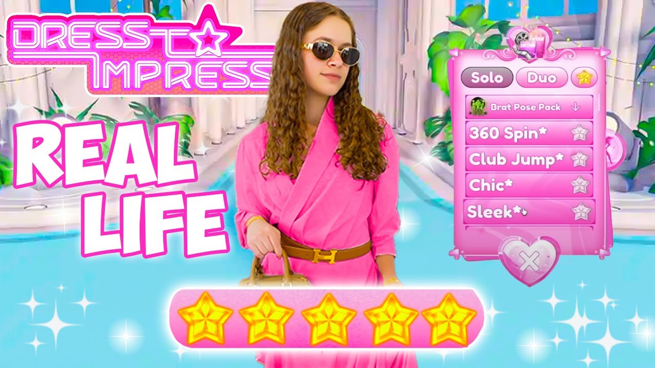 DRESS to IMPRESS in REAL LIFE!! - YouTube