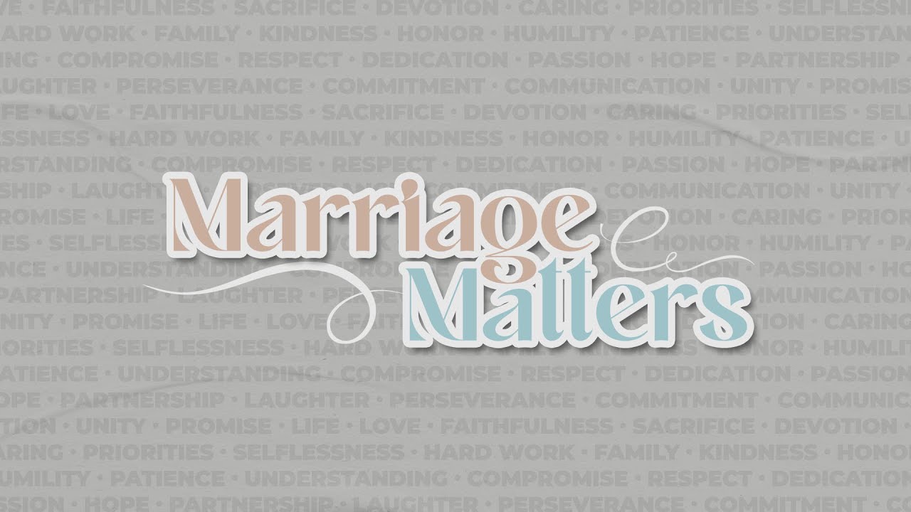 Marriage Matters | Week Four | Sex - YouTube