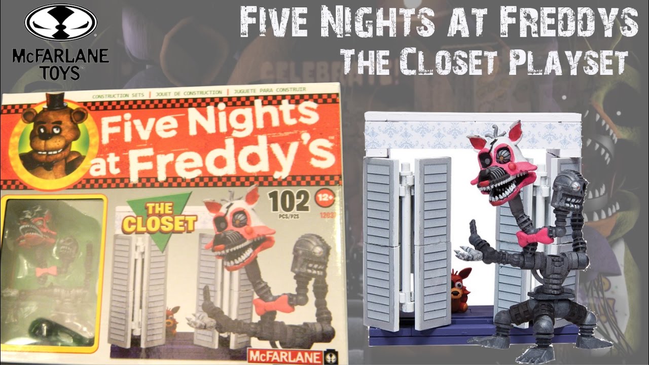 FNAF The Closet Construction Set by McFarlane Toys - YouTube
