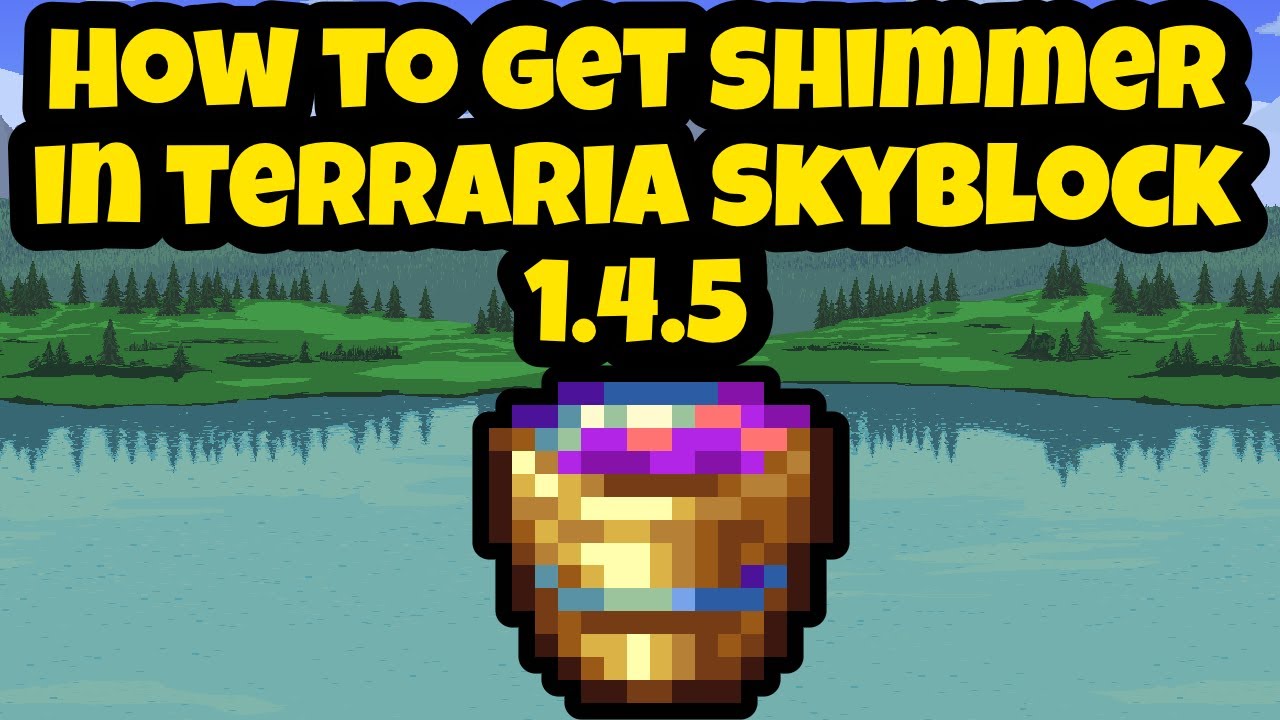 How to Get to the Shimmer in Terraria Skyblock 1.4.5 - YouTube