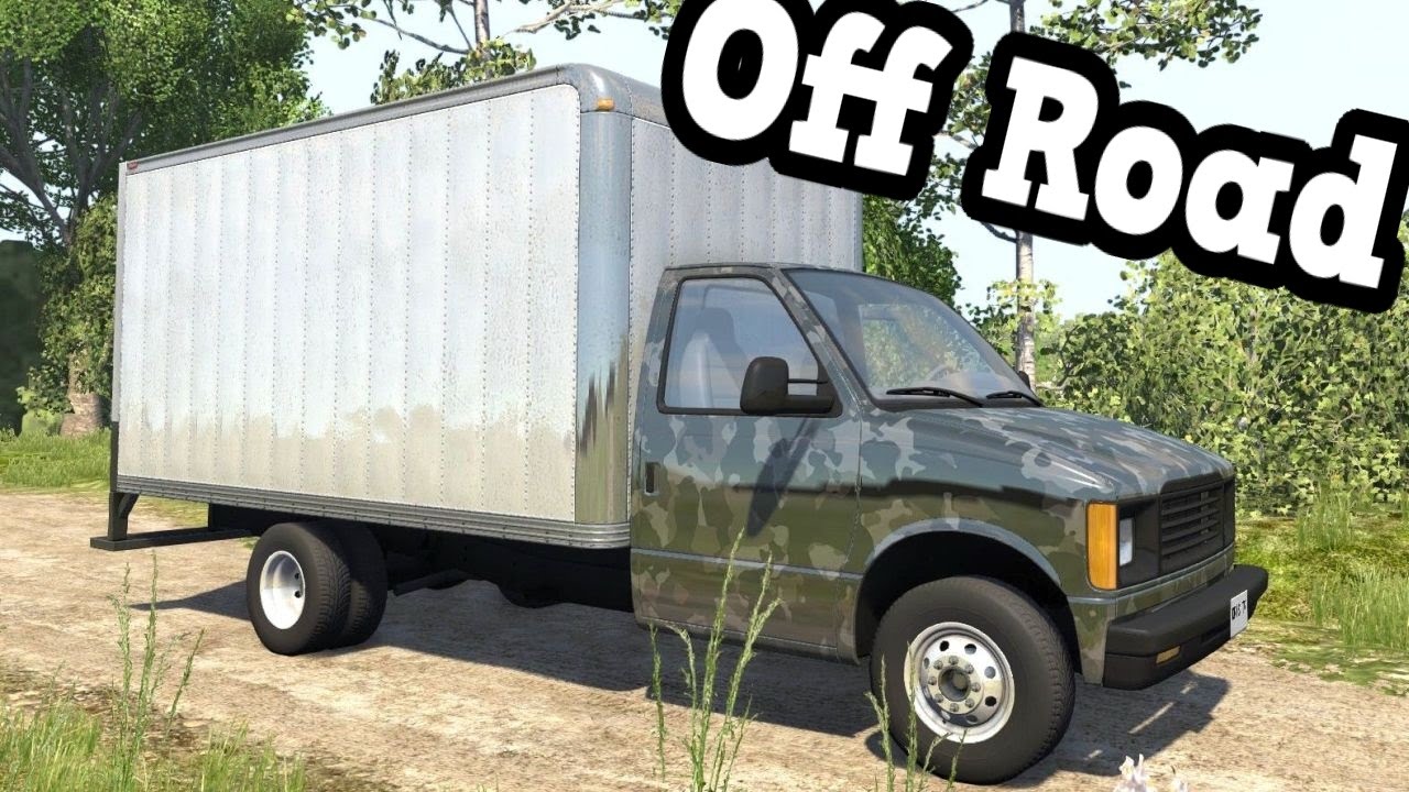 BeamNG Drive - Gavril H45 Cargo Box Off Road Test + Crash - YouTube