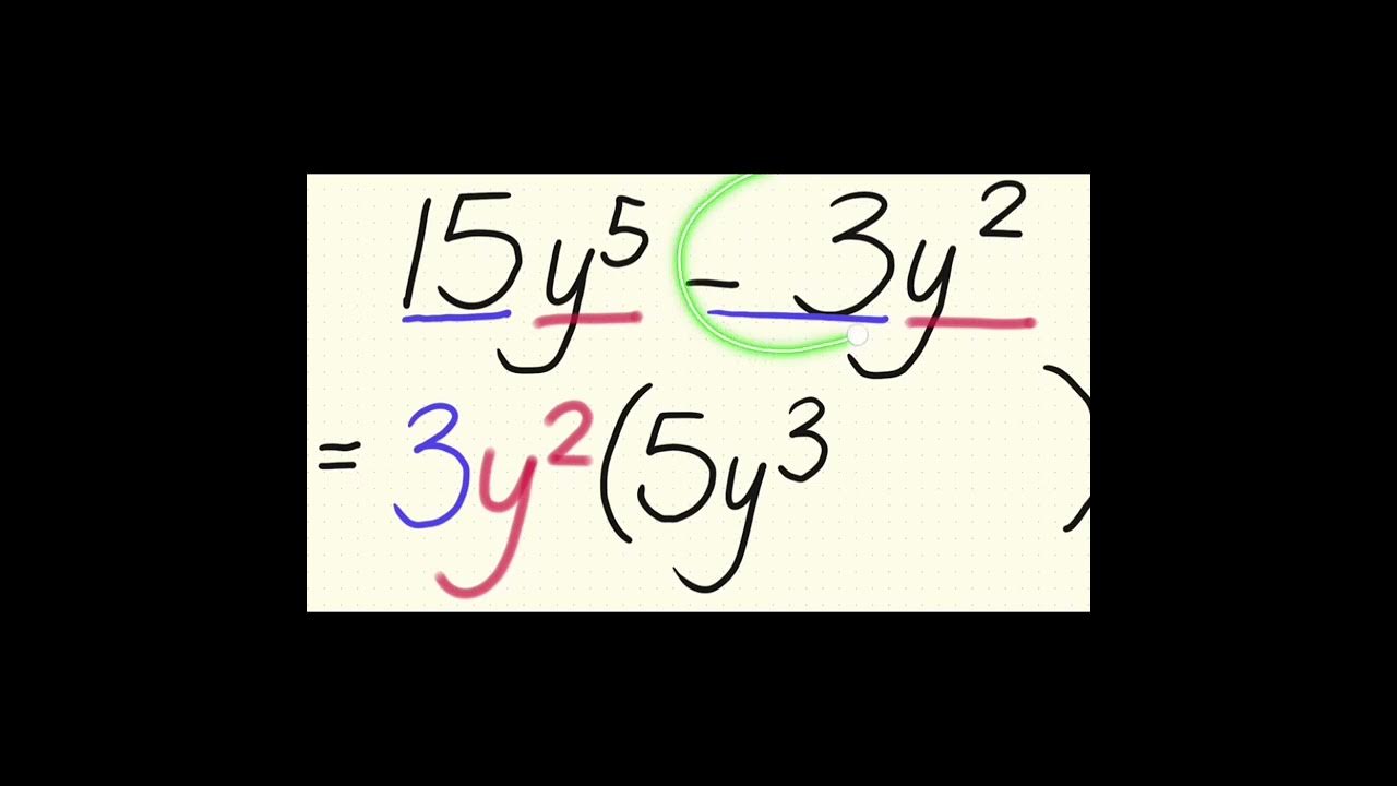 Common Monomial Factoring Youtube