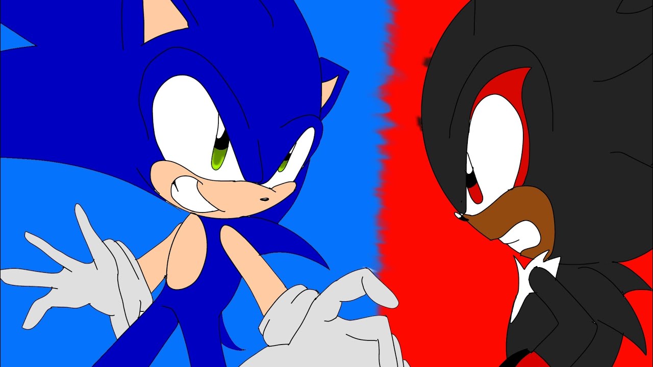 Sonic Vs Shadow| StickNodes - YouTube