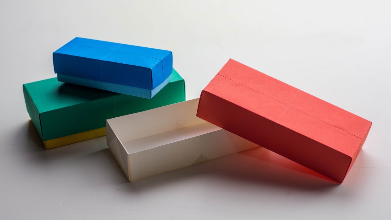 Easy Rectangular Origami Box | Paper Crafts | DIY - YouTube
