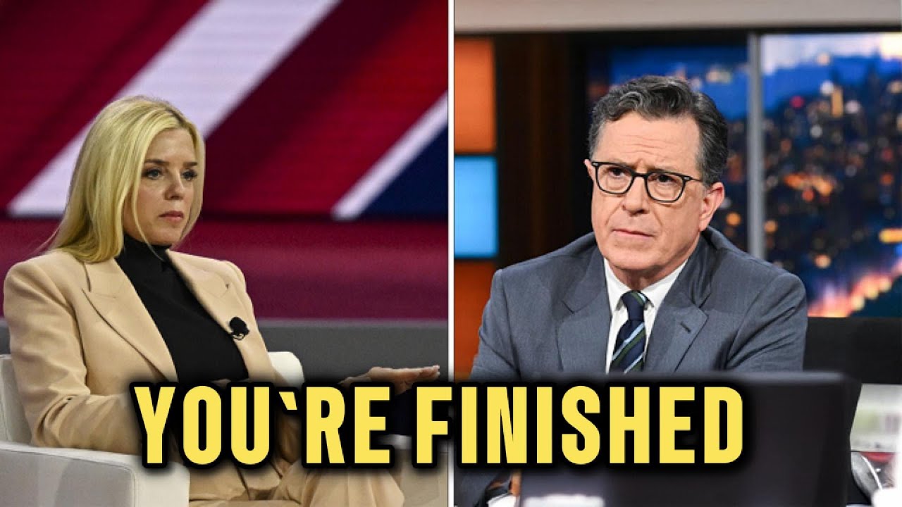Pam Bondi STUNS Colbert After His Attack–Crowd Left in Shock! - YouTube