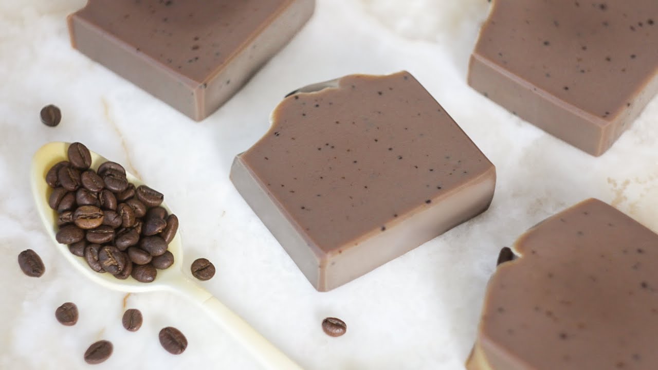 Homemade coffee soap☕️ Luxurious natural coffee & cocoa soap recipe ...