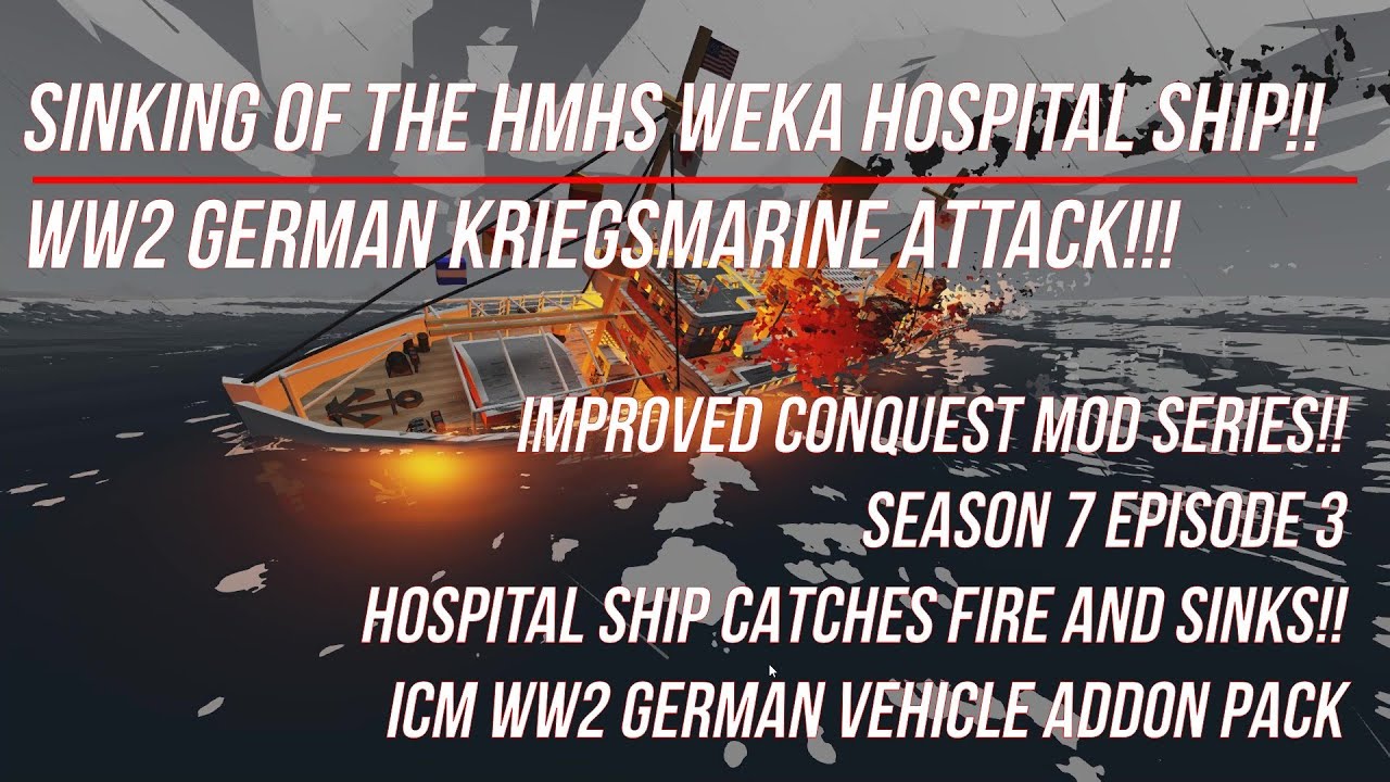 HMHS Weka Attacked by WW2 German Kriegsmarine Sinking Ship Survival in ...
