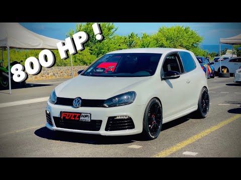 GOLFZILLA 🦖 : THE FASTEST VW GOLF 6R ( 818 HP ) Made in 974 🇷🇪 #RUN400 ...