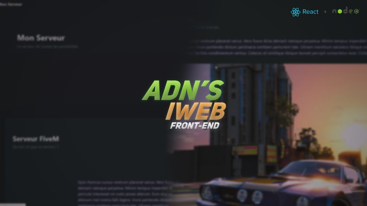ADN'S | iWeb | Introducing your Game Server | FiveM Website - YouTube