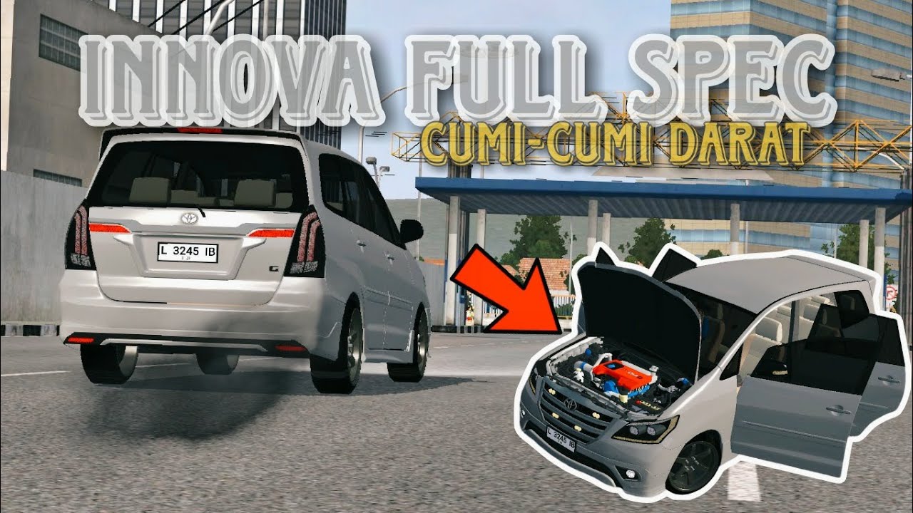 MOD BUSSID TERBARU TOYOTA INNOVA BARONG 2KD FULL SPEC CUMI DARAT STYLE ...