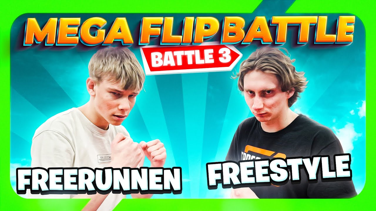 FREERUNNEN VS FREESTYLE GAME OF FLIP? Cross Jumps - YouTube