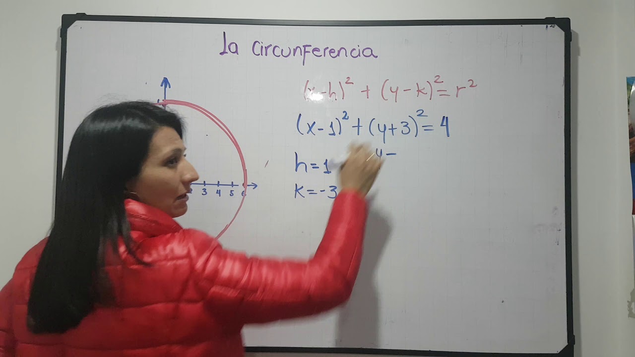 Ecuación canónica de la circunferencia - YouTube