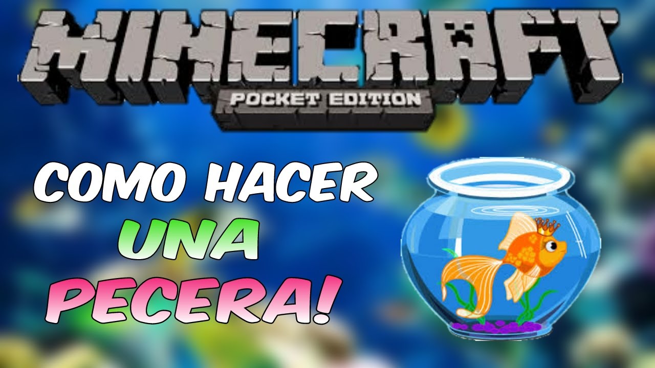 Como hacer una pecera! En minecraft pe/cualquier version - YouTube