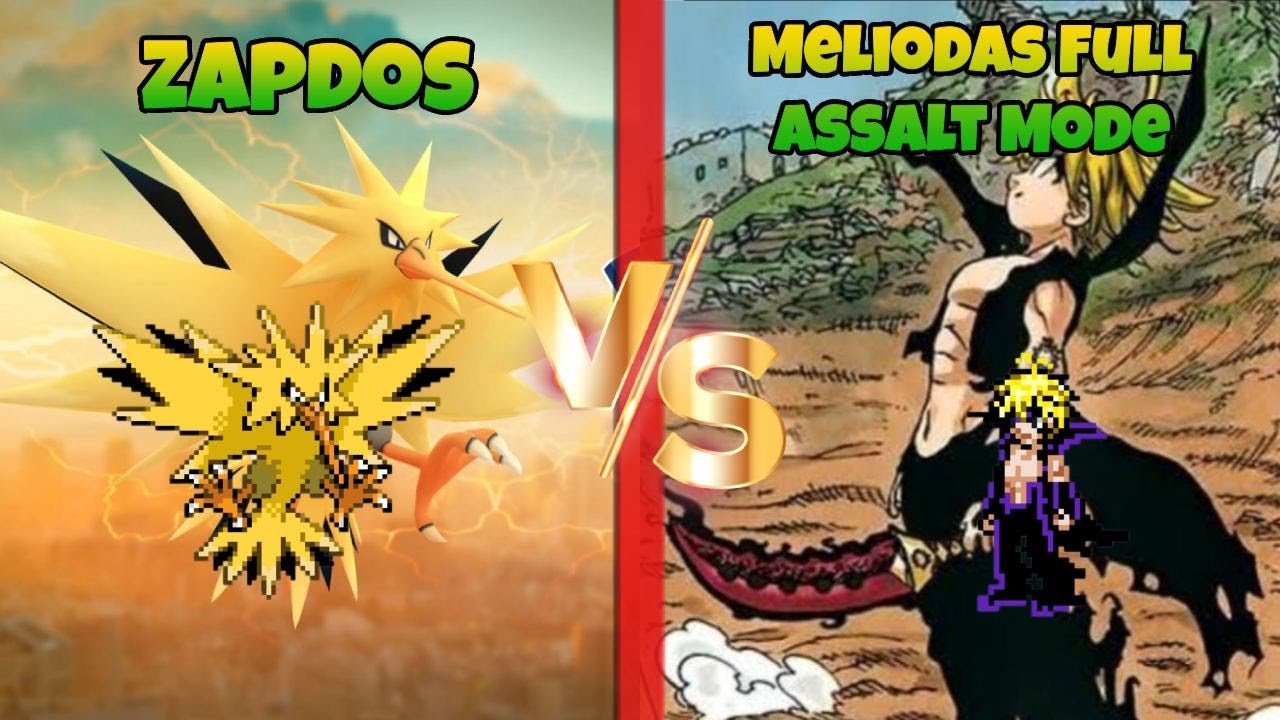 Jump Force MUGEN Zapdos vs Meliodas Full Assalt Mode - YouTube