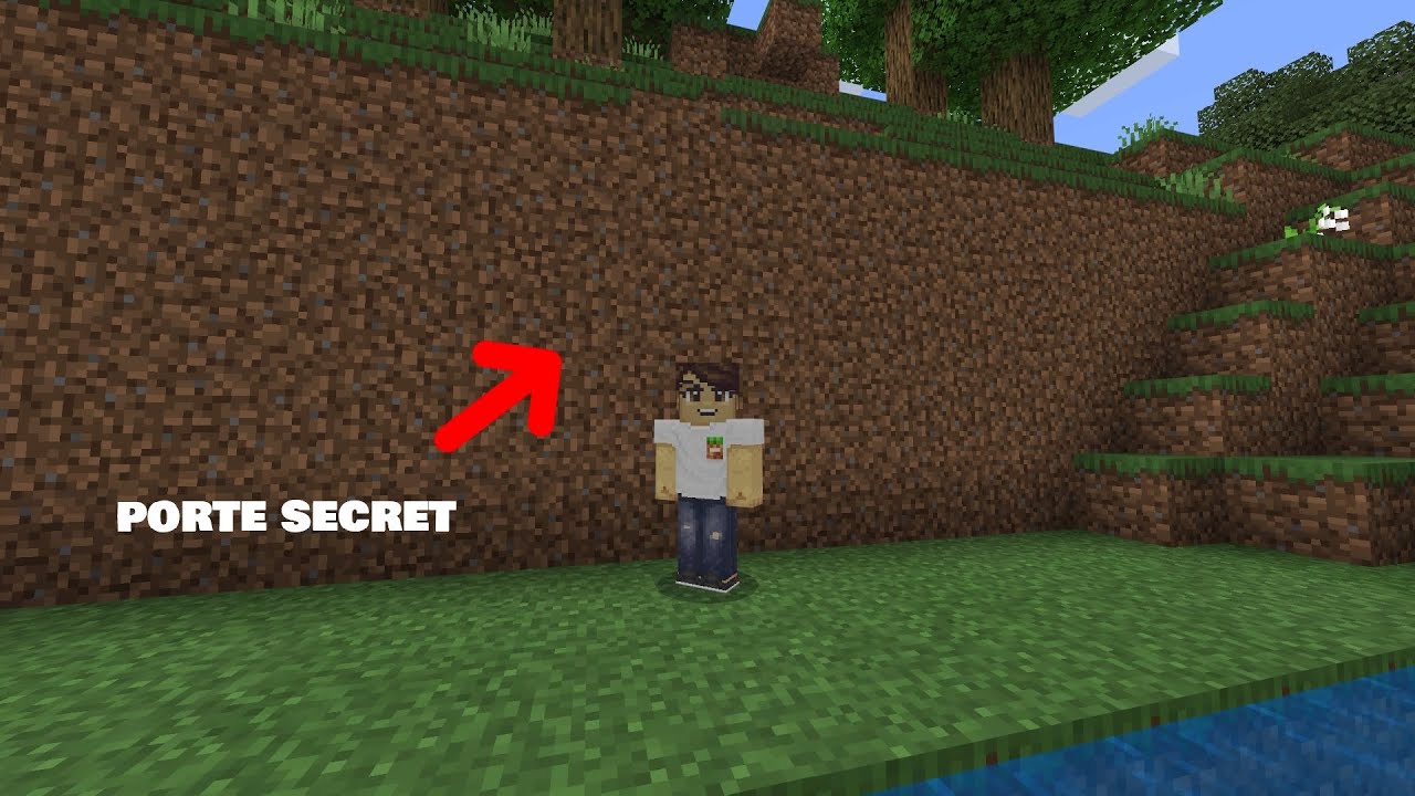 COMMENT FAIRE UNE PORTE SECRET SUR MINECRAFT - YouTube