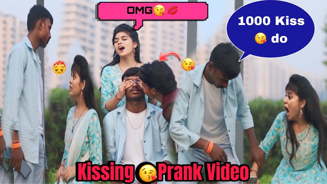 Kissing 😘 Prank On Random Boys || Kriti से लिया 1000 Kiss 💋Prank पड़ा ...