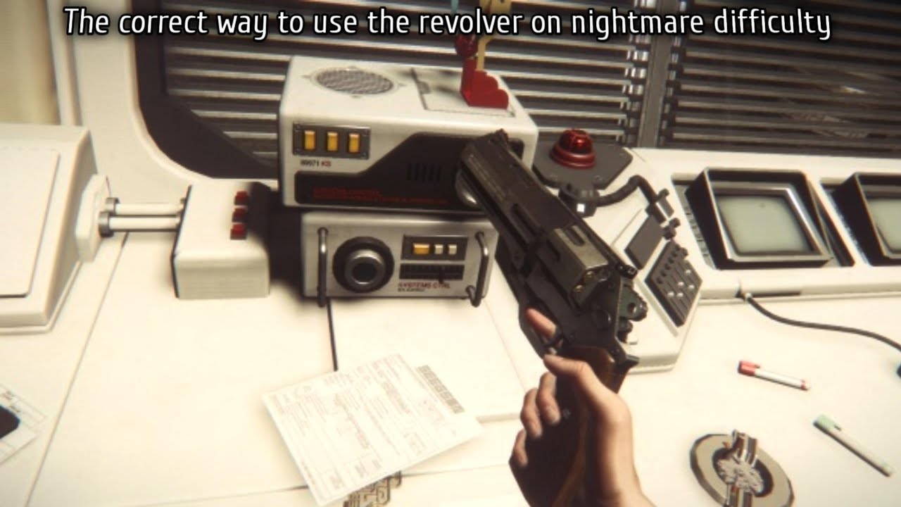The correct way to use the revolver - close call on nightmare | Alien ...