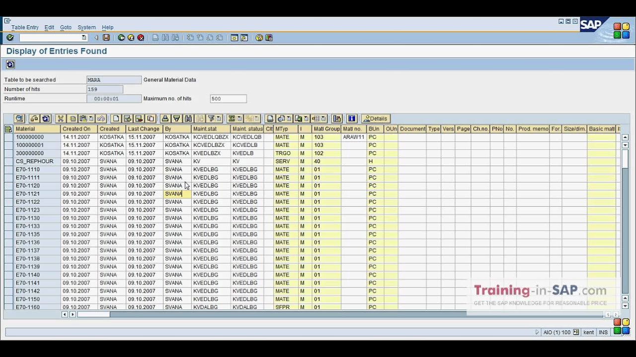 SAP Training How To Edit SAP Table In SE16N Transaction avi YouTube