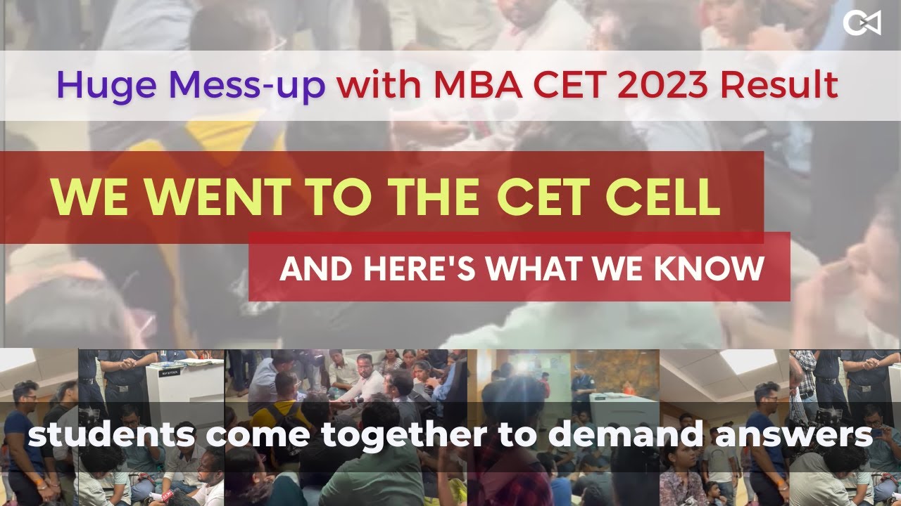 HUGE MESS UP in CET Result | Protest at CET Cell | Admission Process ...