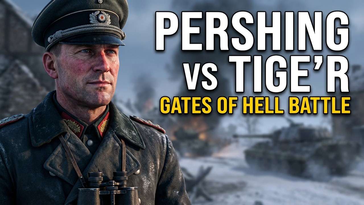 M26 Pershing vs Tiger tanks. - YouTube