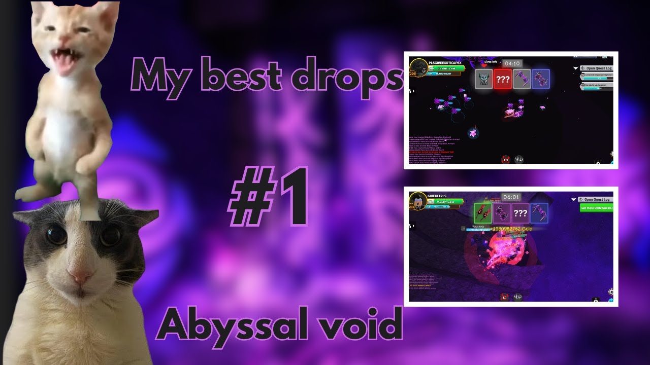 My BEST and LUCKIEST Drops from Abyssal void.... - YouTube