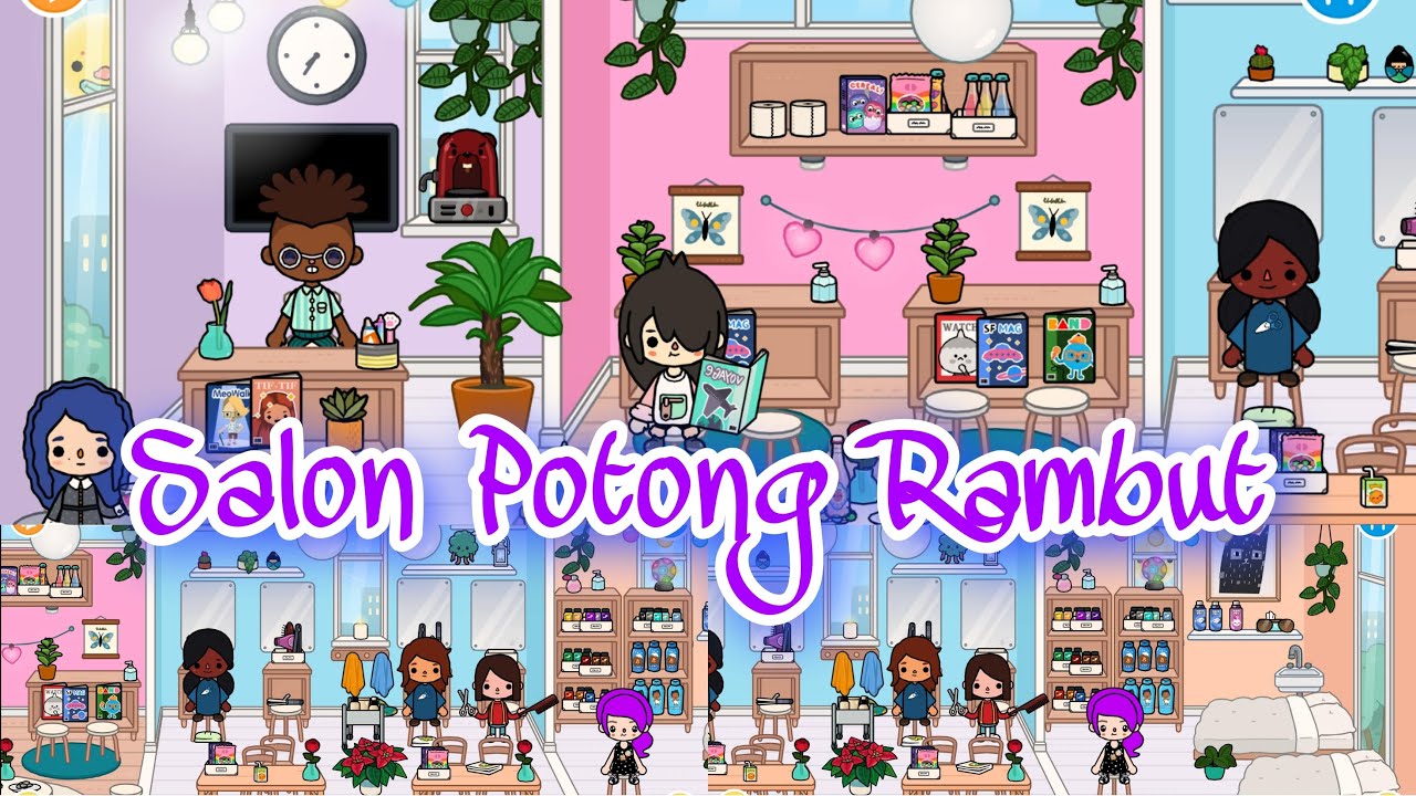 Makeover Rumah Jadi Salon Potong Rambut Toca Life World - YouTube