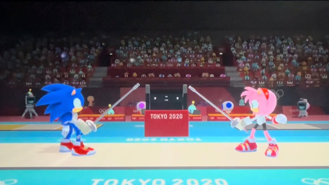 Fencing: Sonic Vs. Amy | Mario & Sonic At The Olympic Games Tokyo 2020 ...