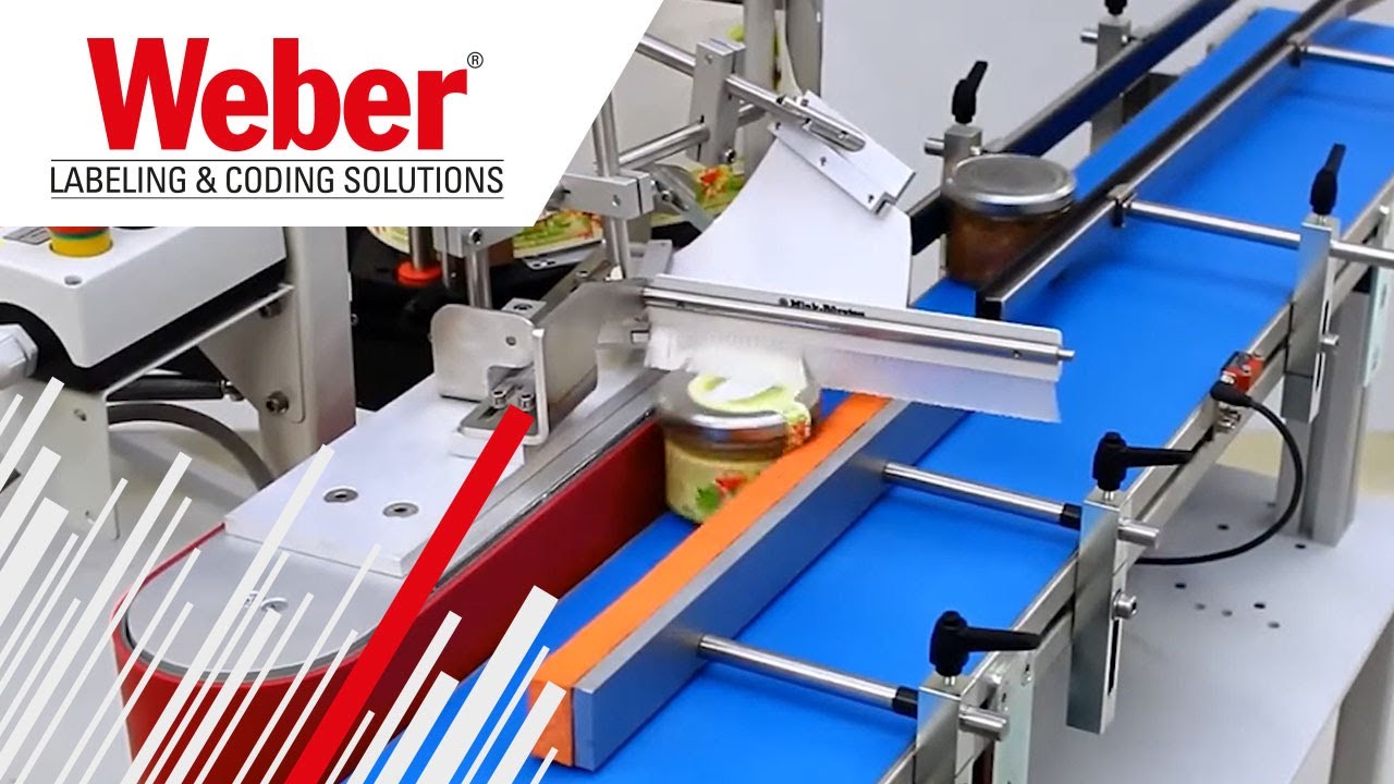 Solution d'étiquetage cylindrique avec rabat d'inviolabilité | Weber Marking Systems - YouTube