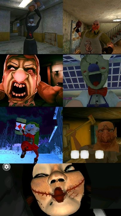 Evil nun & Mr Meat Vs Witch Cry & Rod Sullivan Vs Scary Doll & Bob Vs Horror Kiss #shorts - YouTube