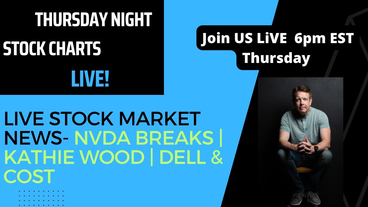 Live Stock Market News- NVDA Breaks | Kathie Wood | DELL & COST - YouTube